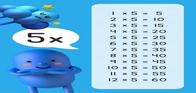 جدول ضرب 5 – ملزمتي